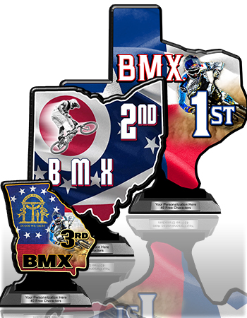 BMX Race Awards || BMX Single Point, Double Point, & Triple Point Trophies by TrophyDeals